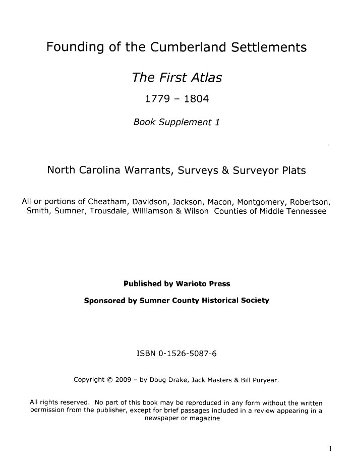 Grant Title Page